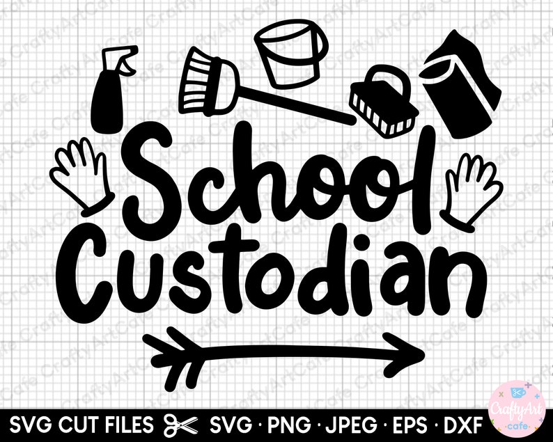 Custodian Svg Png Janitor Svg Png School Custodian Svg Png School ...