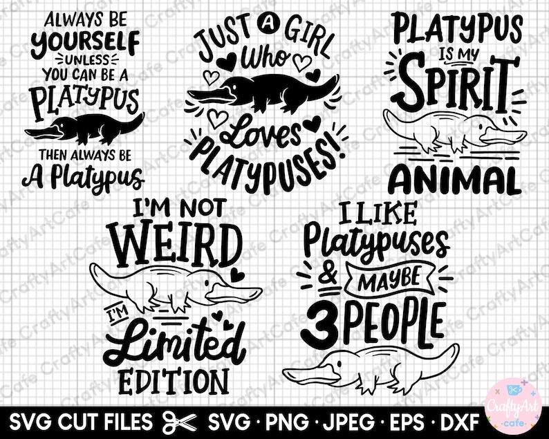Platypus Svg Bundle Cricut Platypus Png Bundle Fre Commercial Use - Etsy