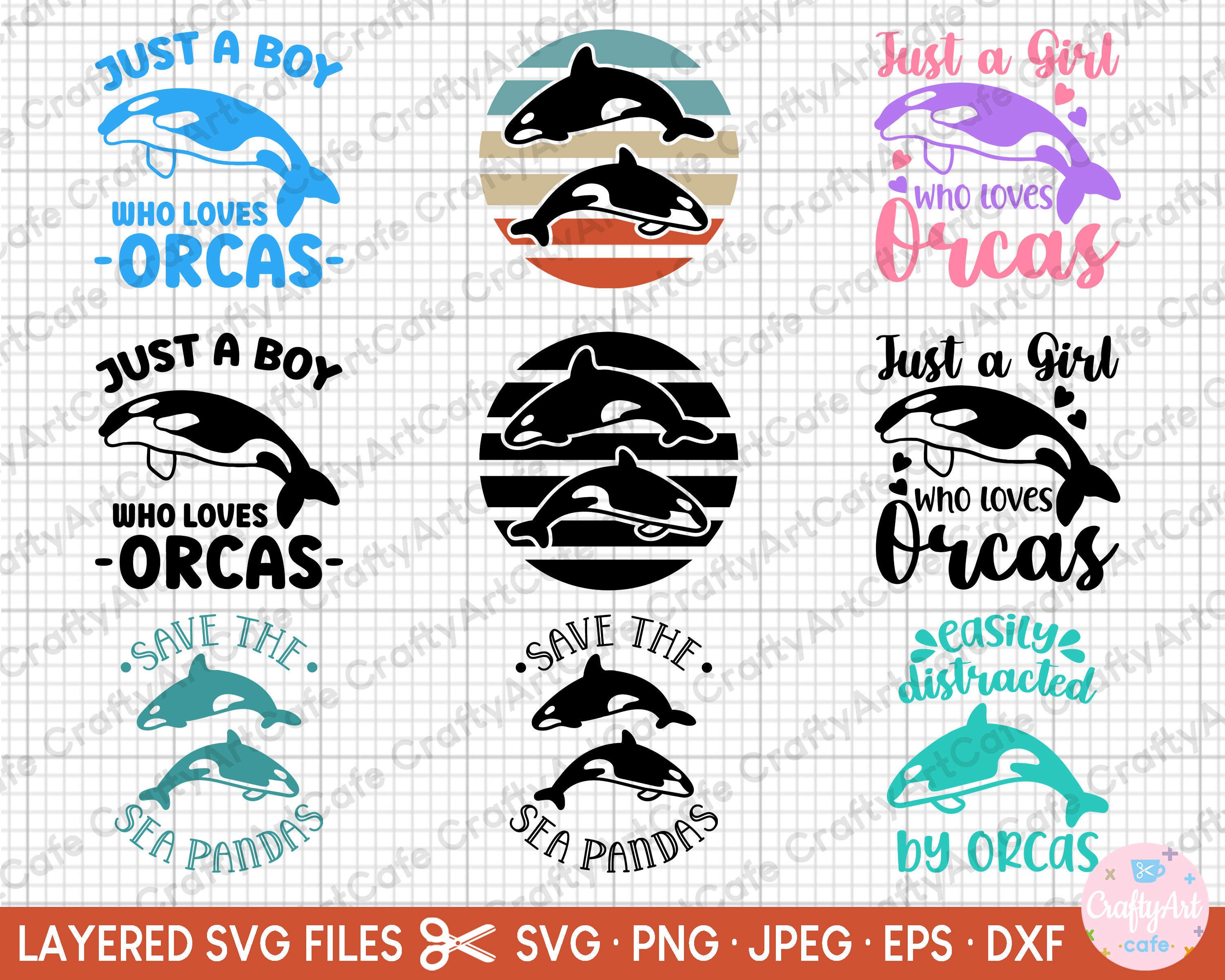 Orca Svg Bundle Cricut Shirt Orca Png Bundle Shirt Design Orca Lover ...