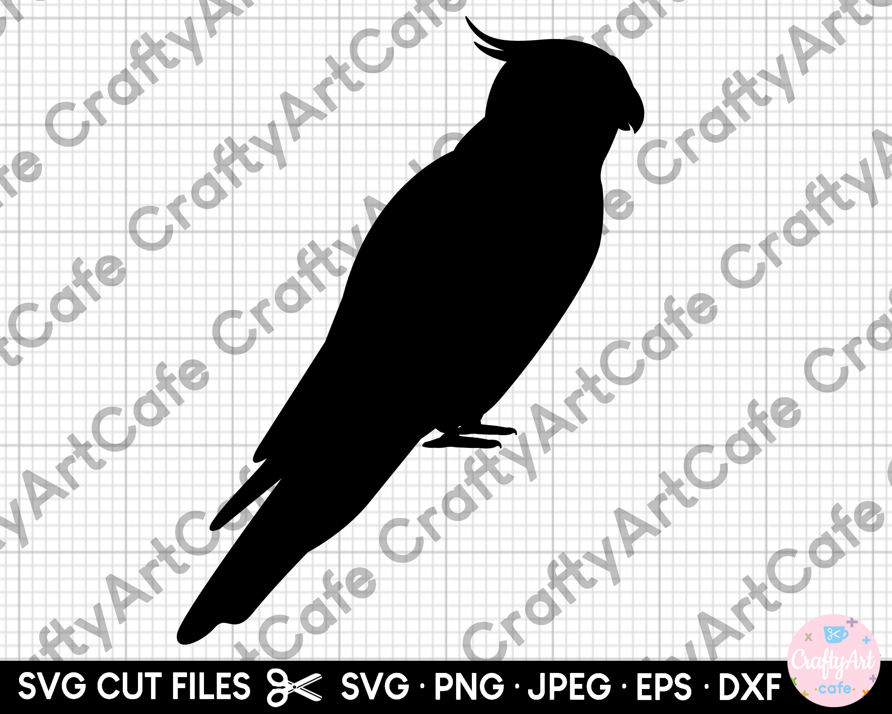 Cockatiel Silhouette Svg Cockatiel Silhouette Png Cockatiel Clipart - Etsy