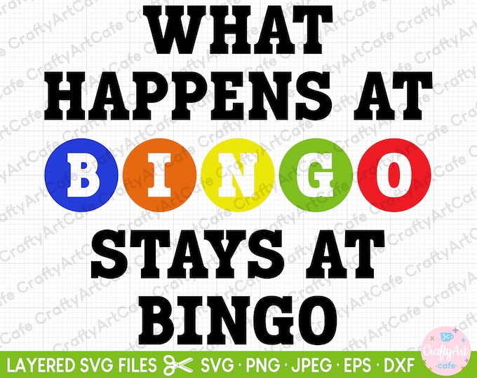 Bingo Svg Bingo Png Bingo Player Svg Bingo Player Png - Etsy