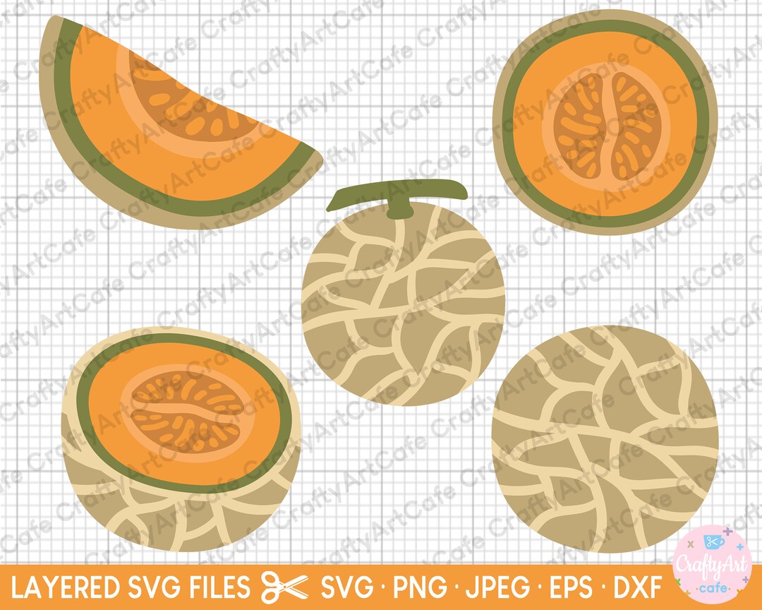 Melon Svg Png Clipart - Etsy