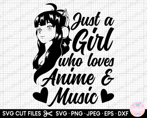 Anime Girl Svg