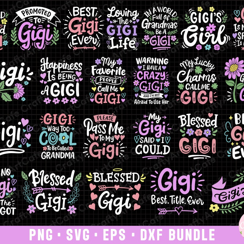 Gigi Svg - Etsy
