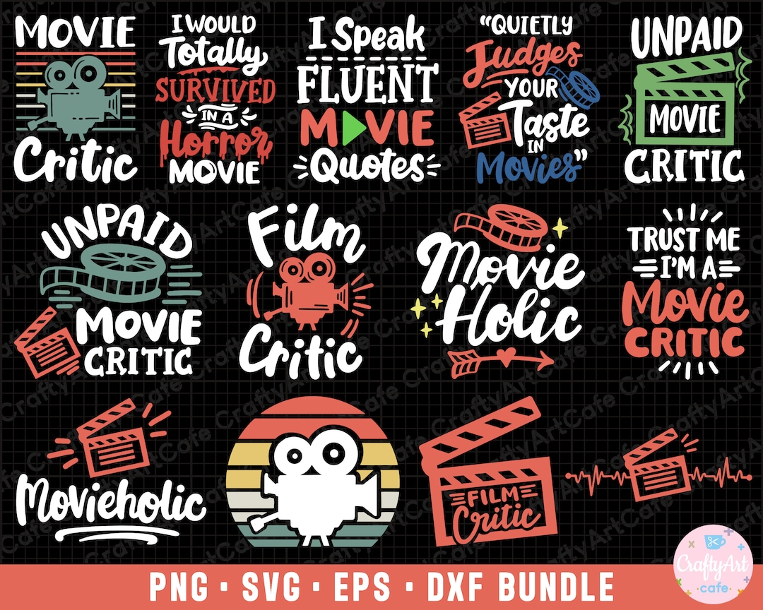Movie Critic Png Movie Critic Svg Movie Critic Png Bundle Sublimination ...