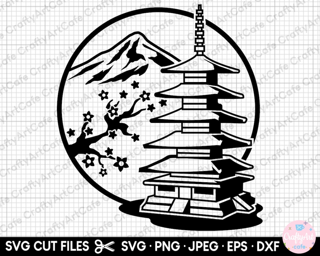 Japanese Temple Svg Japanese Temple Png Japanese Temple Vector Japanese ...