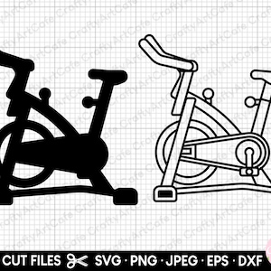 Spinning Bike Svg Spinning Bike Png Spinning Bike Svg Bundle Spinning ...