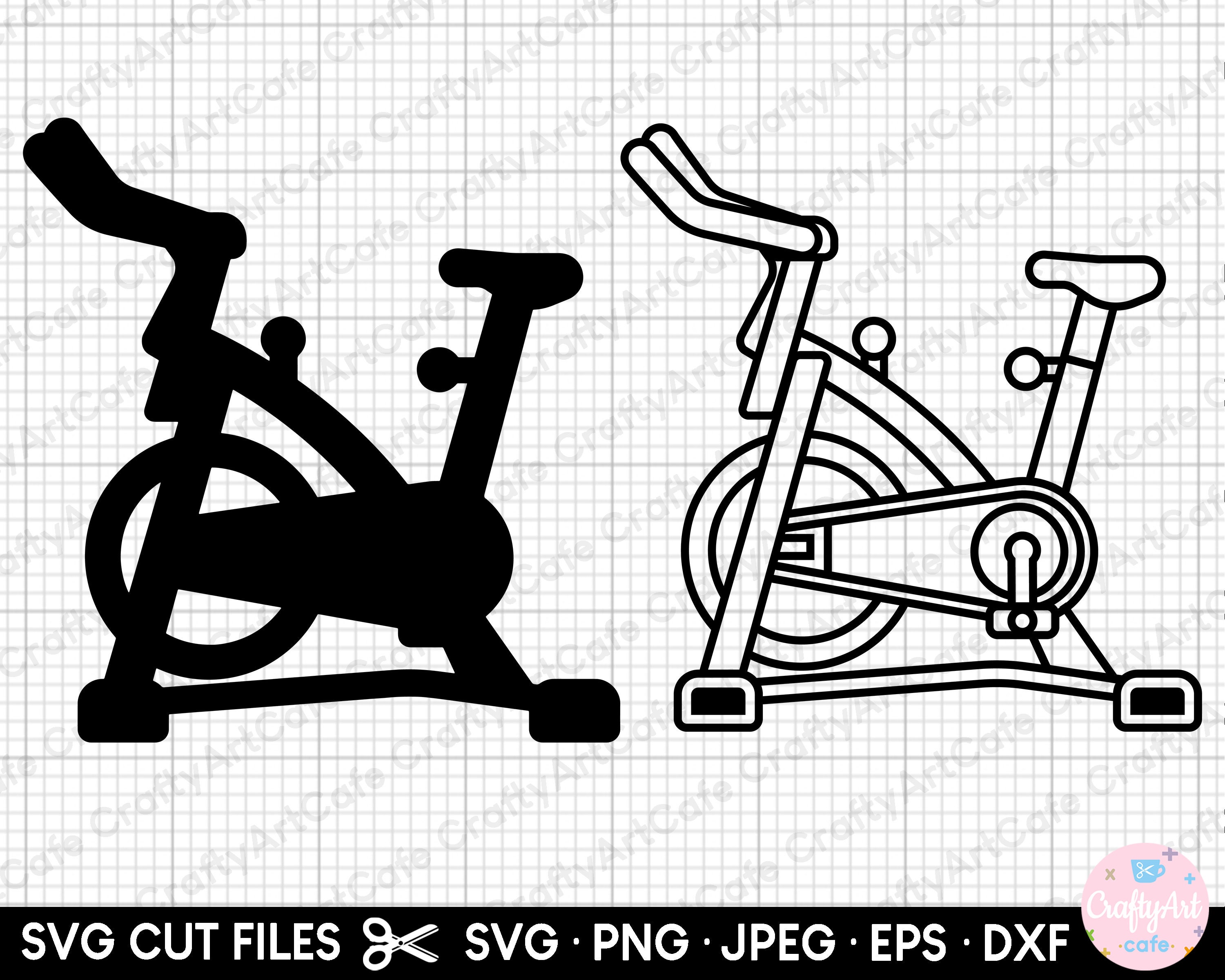 Spinning Bike Svg Spinning Bike Png Spinning Bike Svg Bundle Spinning ...
