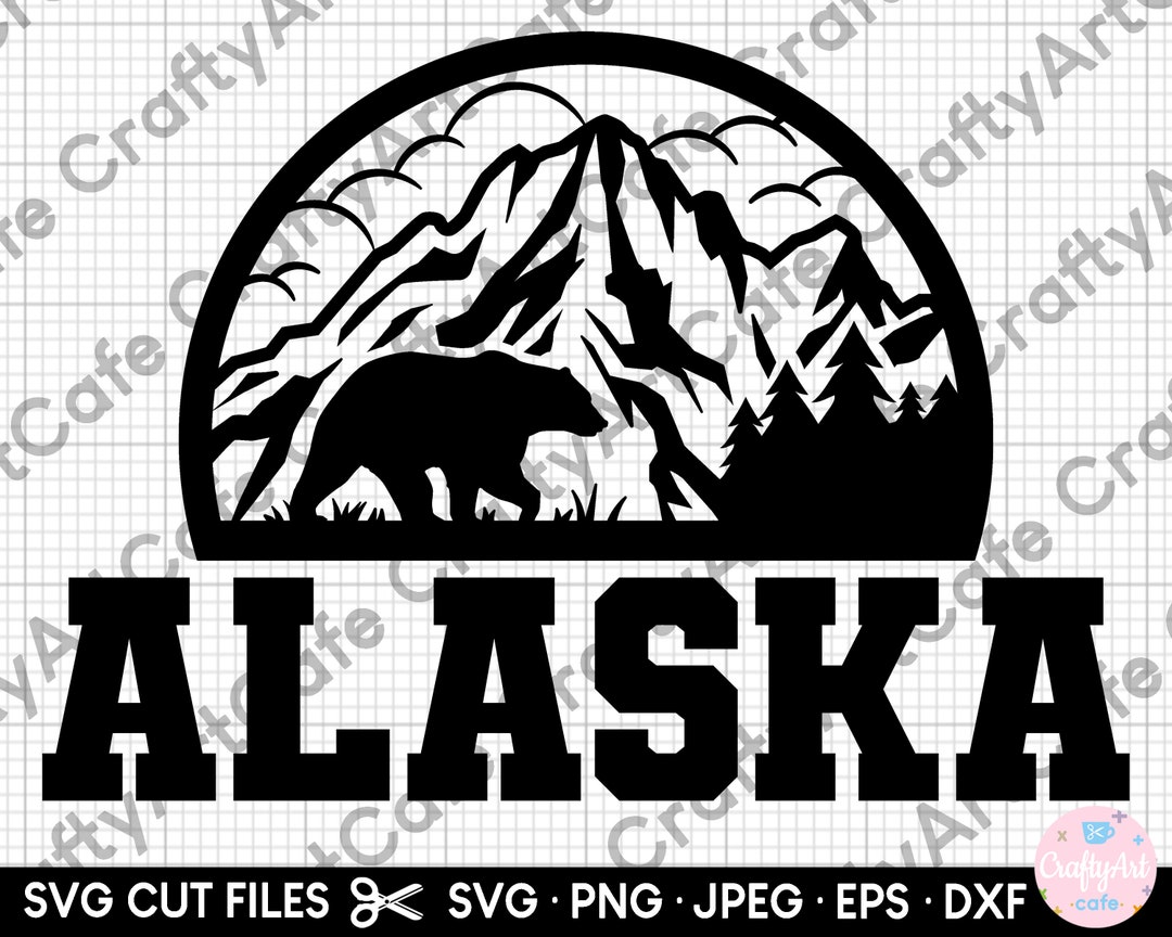 Alaska Svg Alaska Png Alaska Lover Svg Eps Dxf Jpg Jpeg Cricut Cut File ...