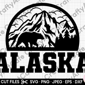 Alaska Svg Alaska Png Alaska Lover Svg Eps Dxf Jpg Jpeg Cricut - Etsy