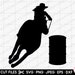 Barrel Racing Silhouette Barrel Racer Silhouette Barrel Racing Clipart ...