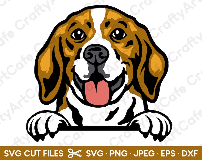 Beagle SVG Beagle Peeking SVG for Cricut Beagle PNG - Etsy