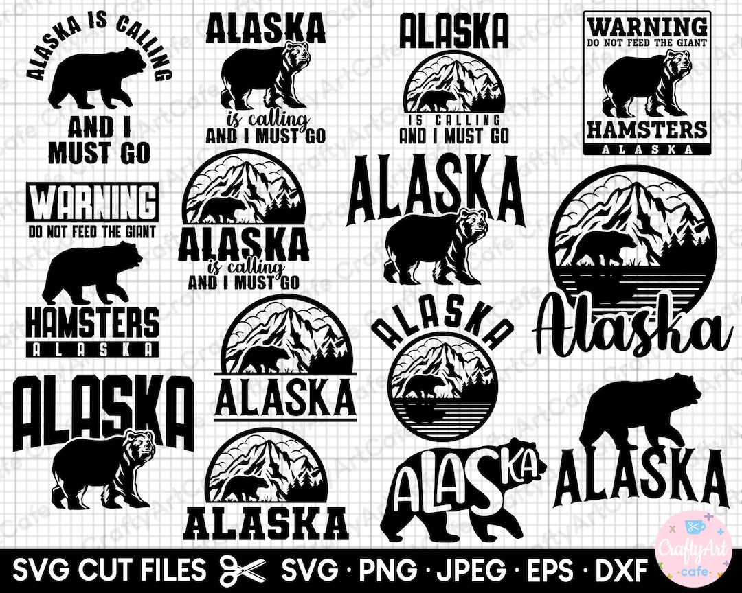 Alaska Svg Bundle Alaska Png Bundle Alaska Shirt Designs Alaska Svg for ...