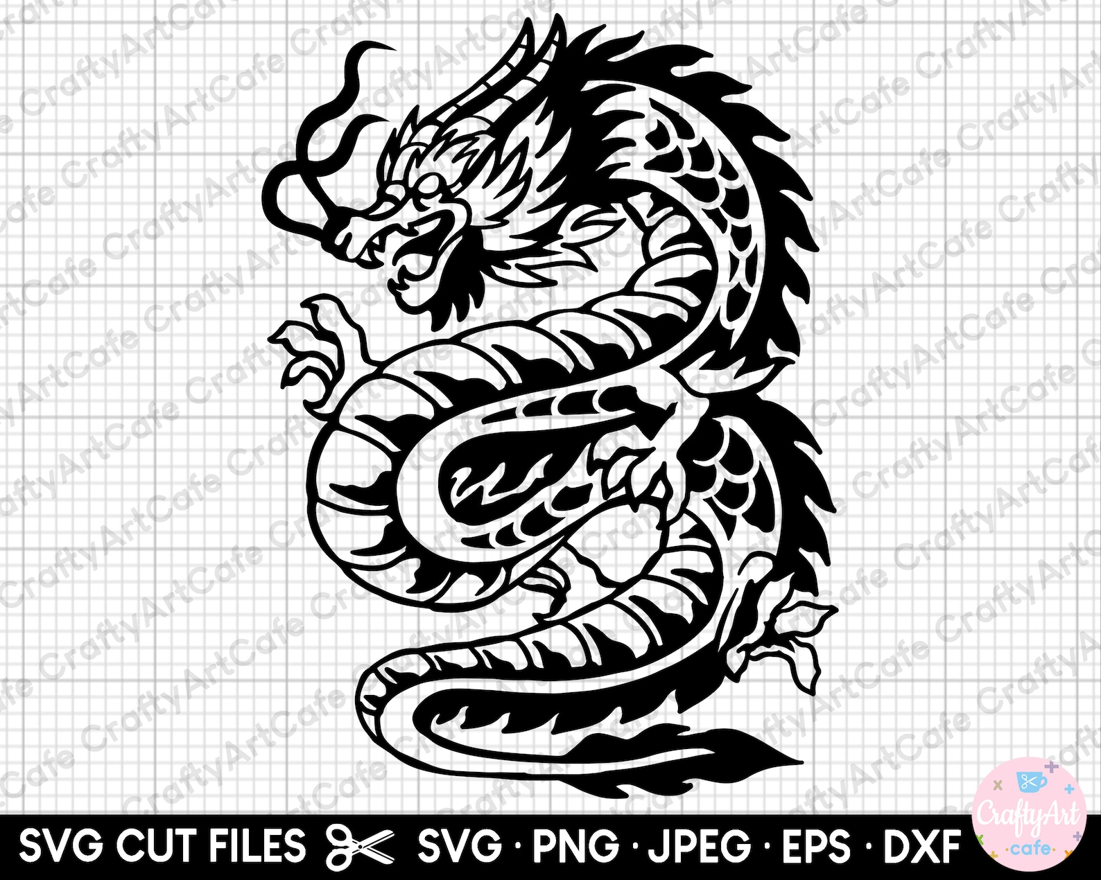 Chinese Dragon Svg Chinese Dragon Png Japanese Dragon Svg Japanese ...