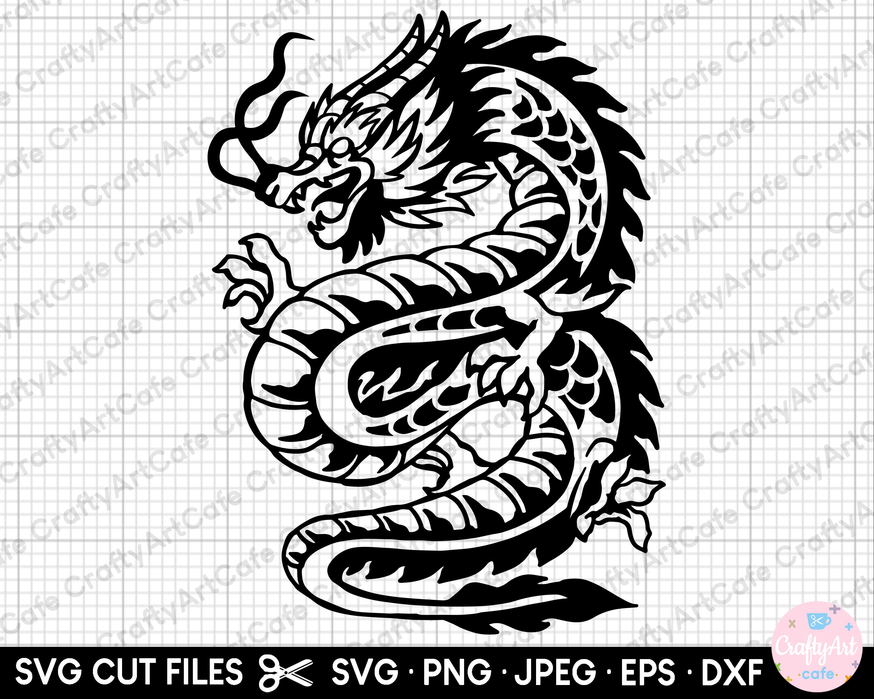 Chinese Dragon Svg Chinese Dragon Png Japanese Dragon Svg Japanese ...