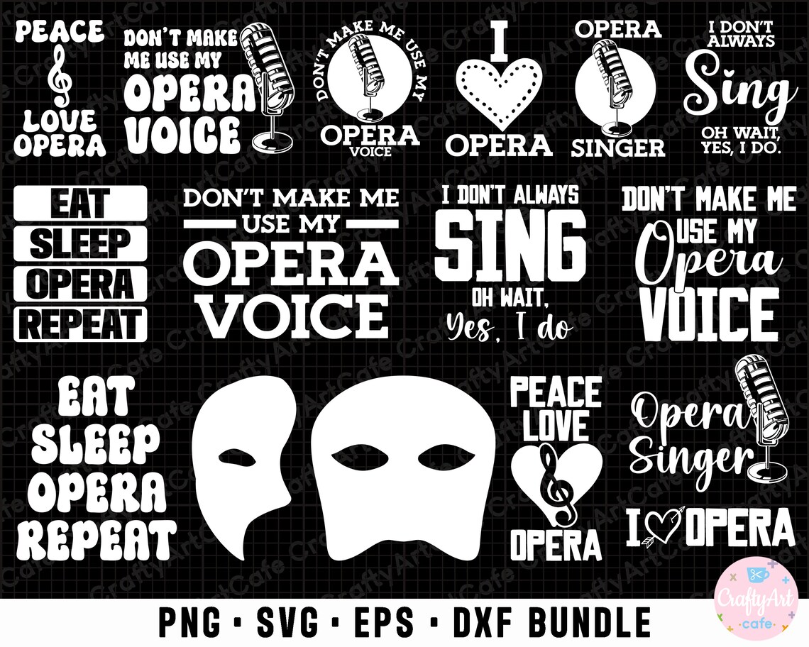Opera Png Opera Svg Opera Png Bundle Sublimination Commercial Use Opera ...
