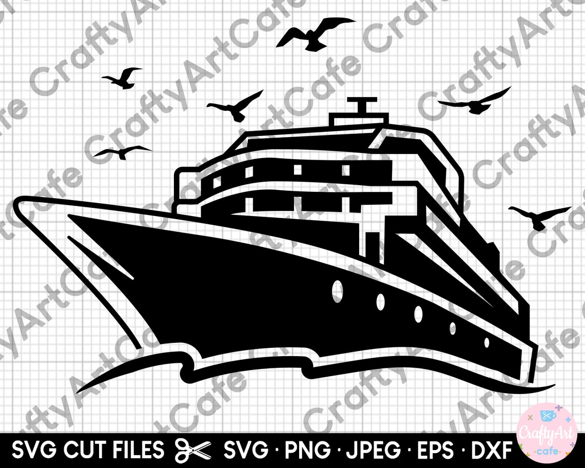 Cruise Ship Svg Cruise Ship Png Cruise Ship Clipart Cruise Ship Vector ...