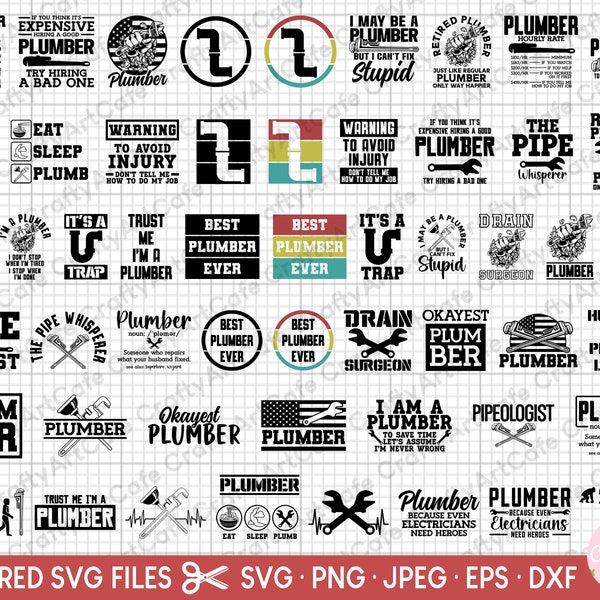Plumber Svg - Etsy