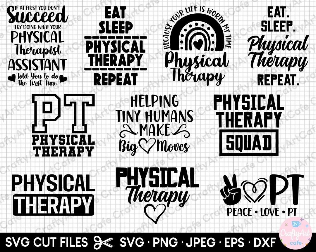 Pt Svg Bundle Pt Png Bundle Physical Therapist Svg Bundle Physical ...
