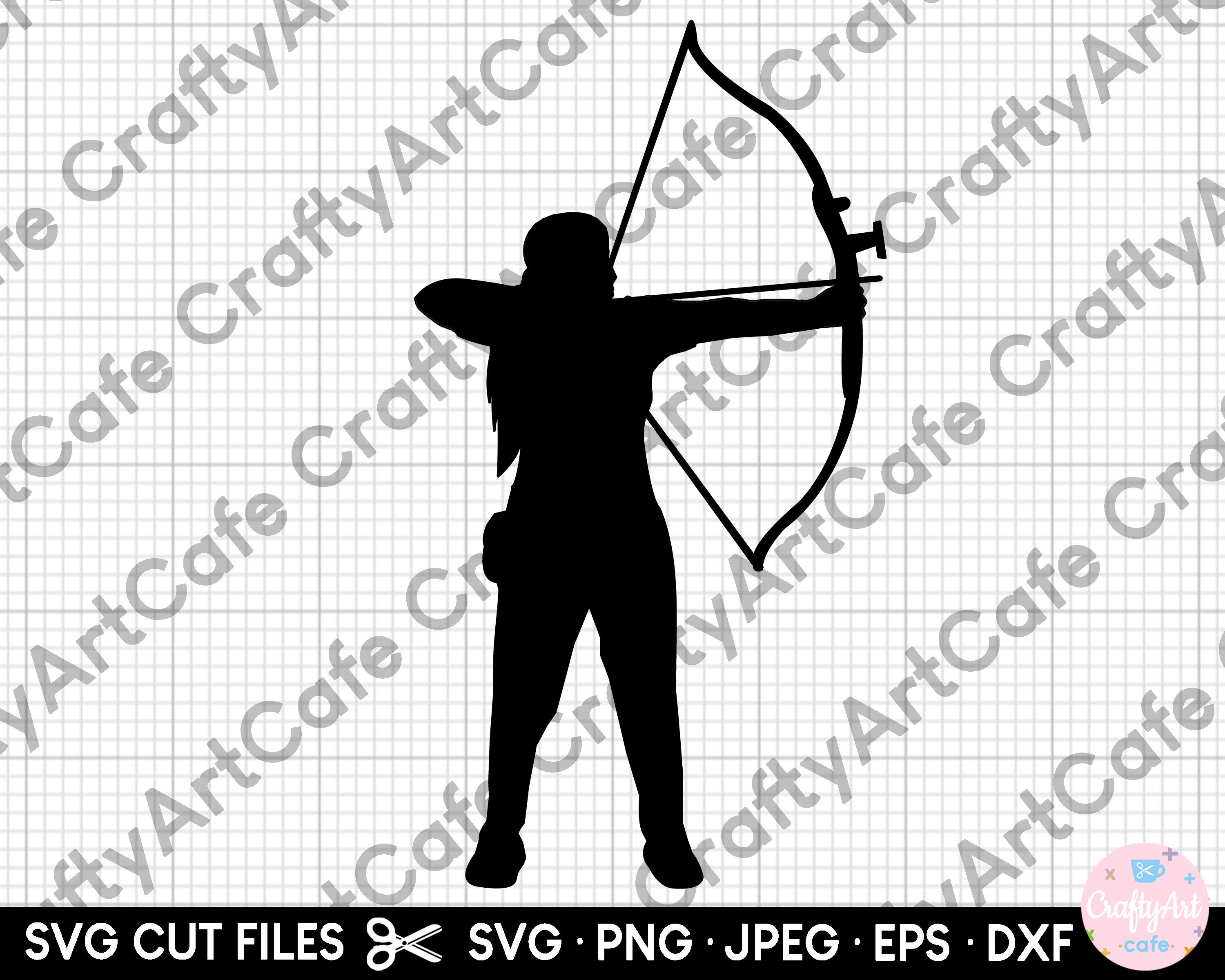Archery Archer Silhouette Svg Archery Archer Silhouette Png Archery ...