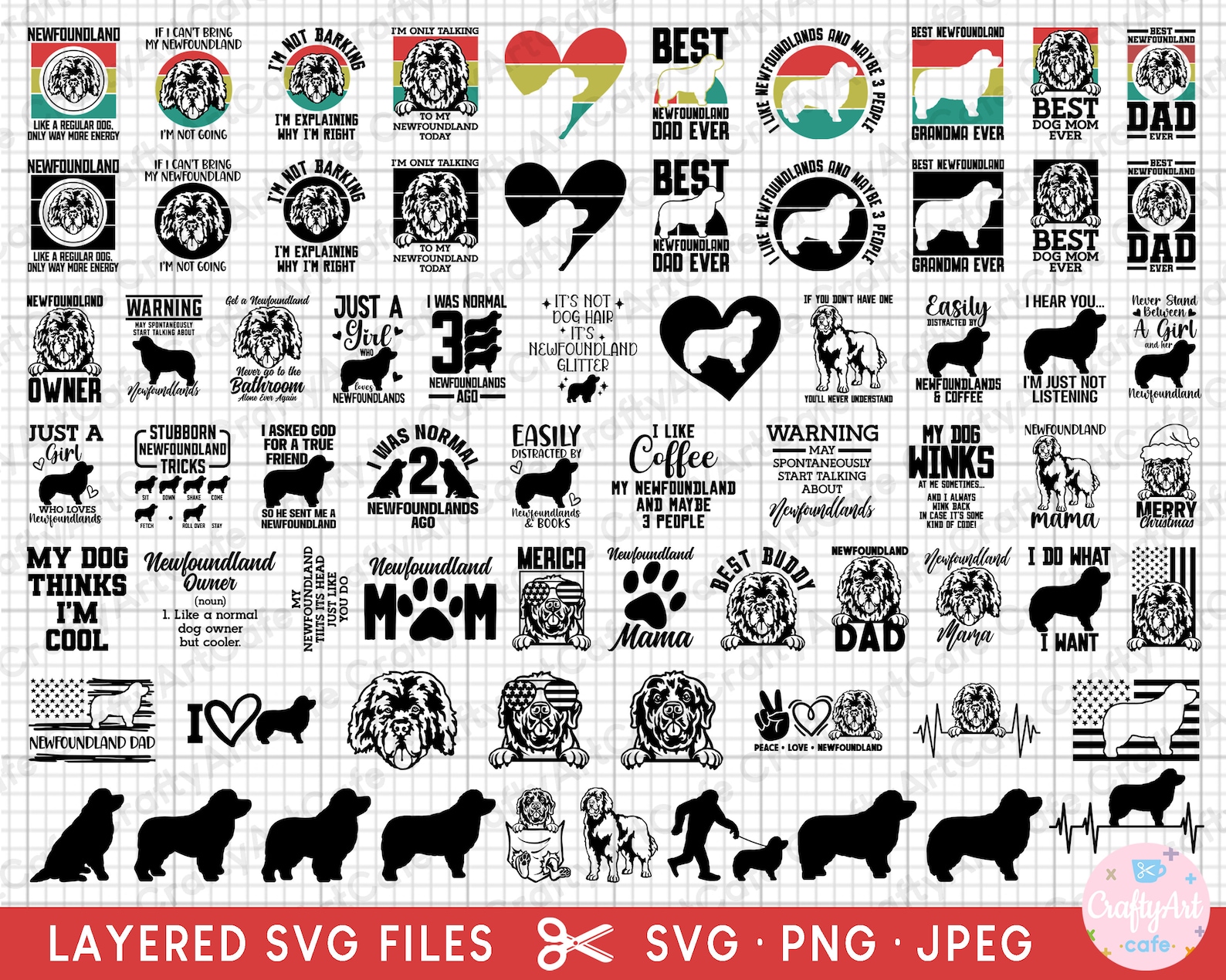 Newfoundland Svg Bundle Cricut Free Commercial Use Newfoundland Png ...