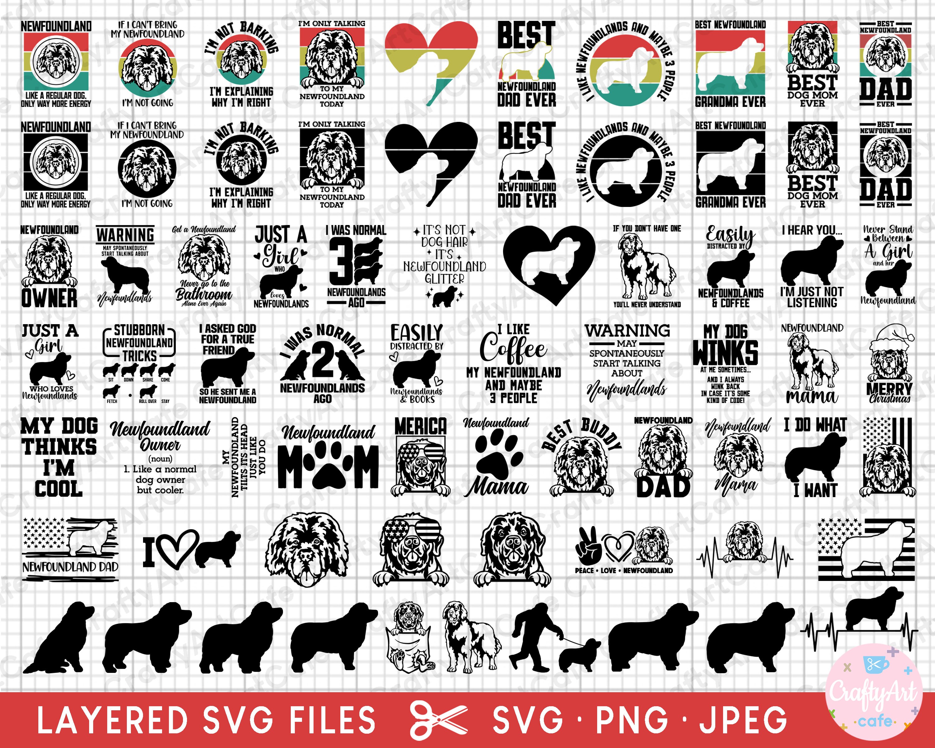 Newfoundland Svg Bundle Cricut Free Commercial Use Newfoundland Png ...