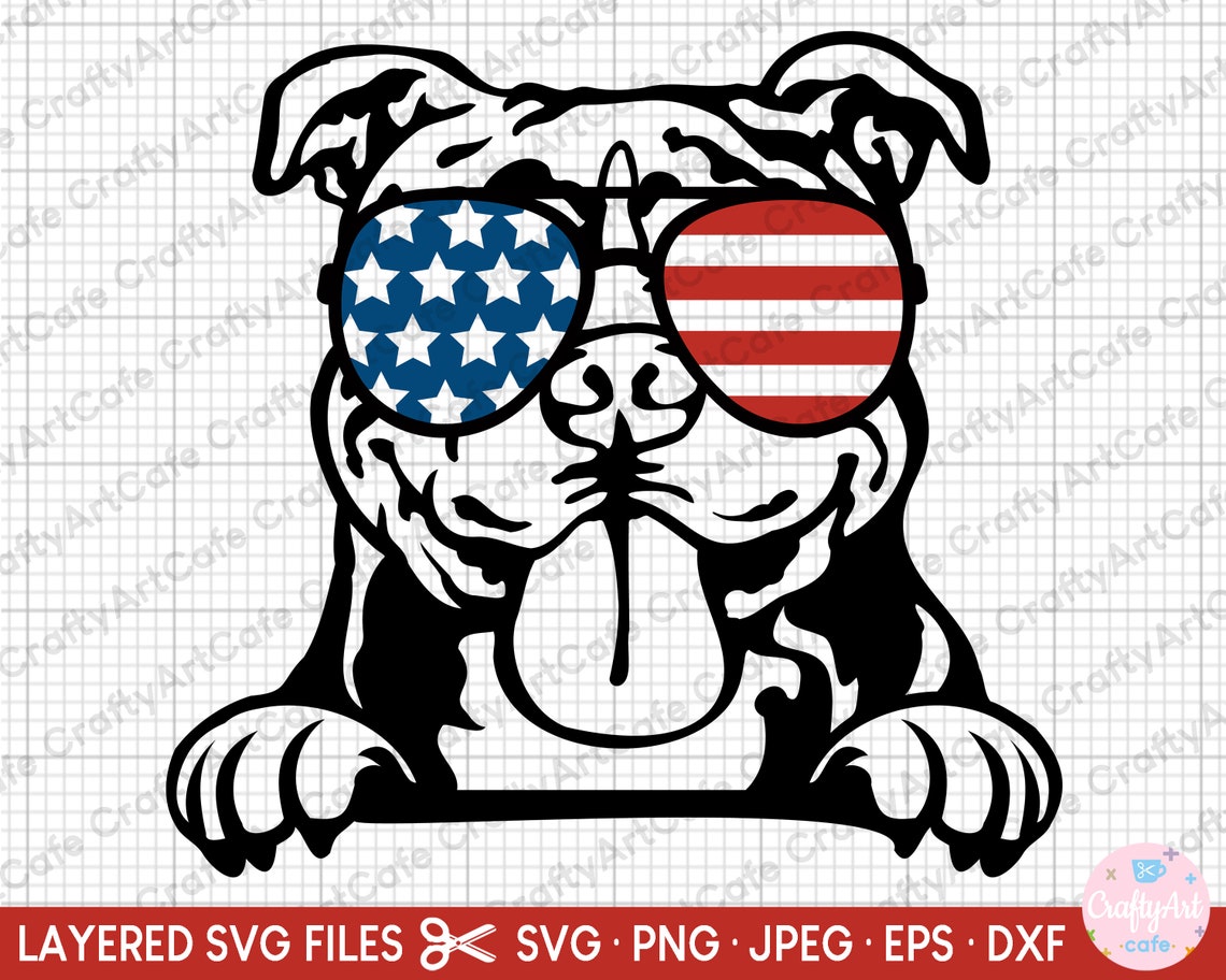 American Bully Peeking Svg Png American Bully Peeking Svg Cricut Cut ...