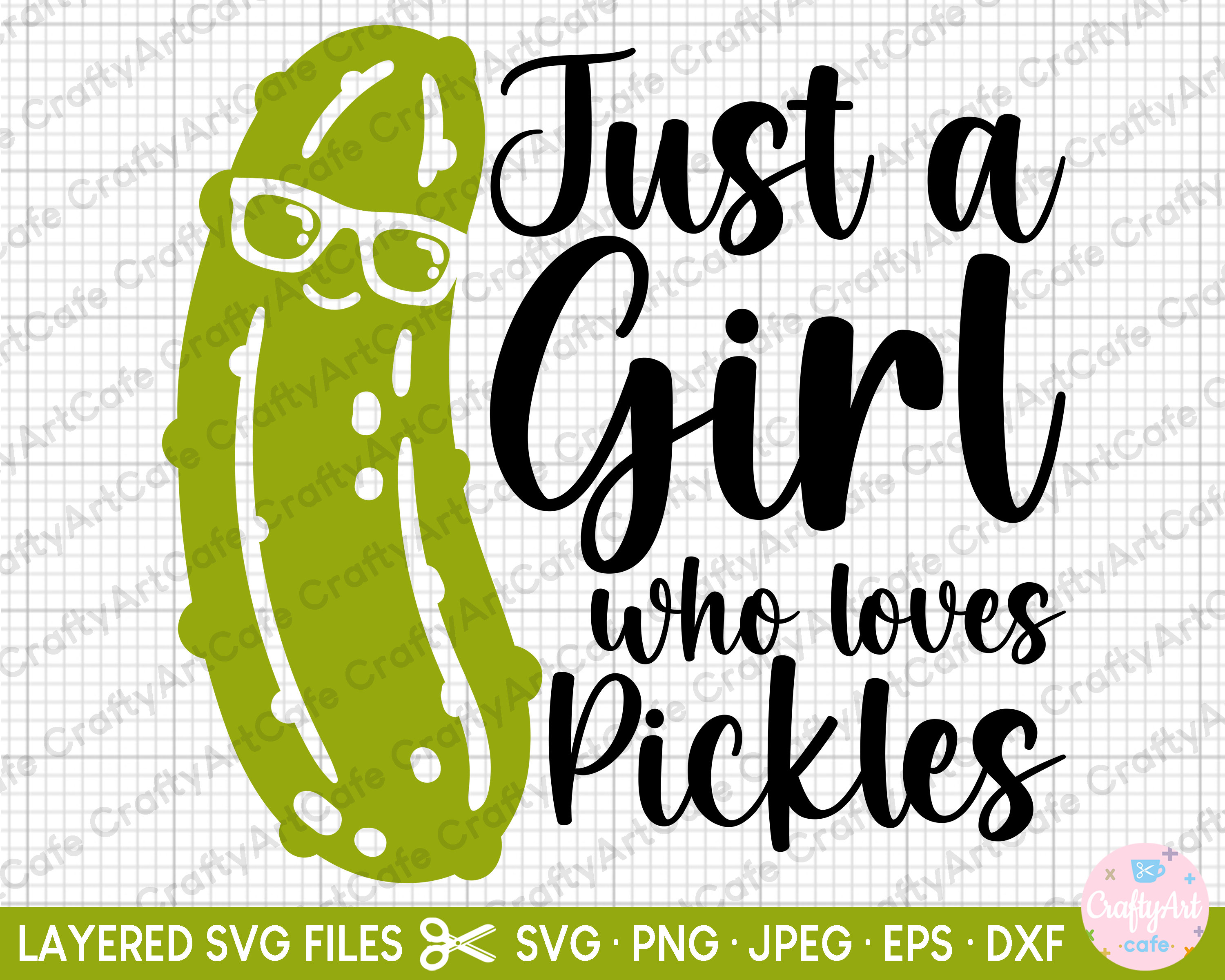 Pickle Svg, Pickle Png, Pickles Svg, Pickles Png Just a Girl Who Loves ...