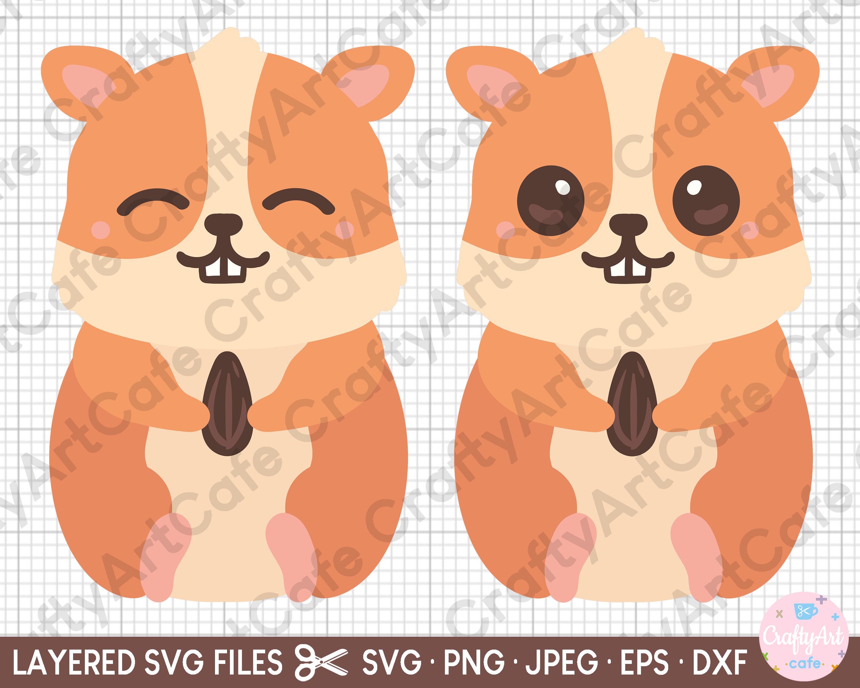 Hamster Svg, Baby Hamster Svg, Cute Hamster Svg, Hamster With Nut ...