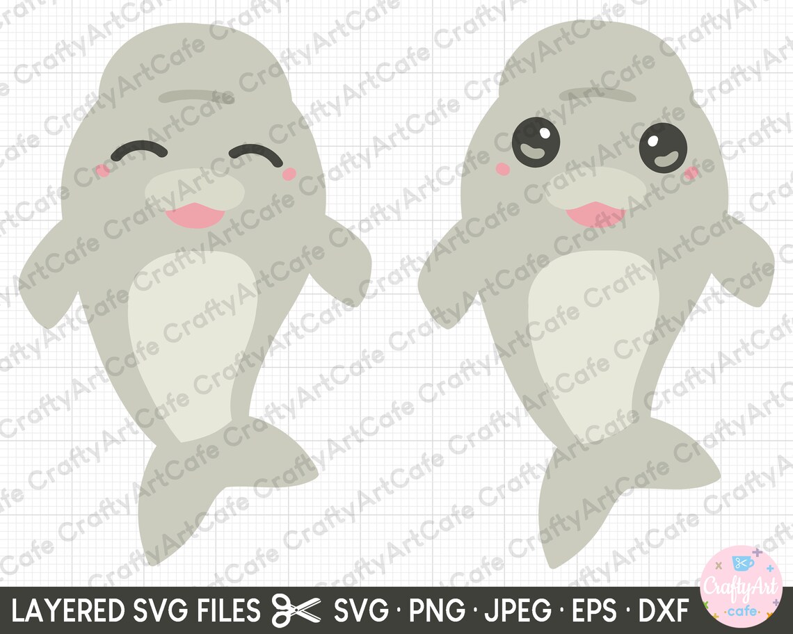Beluga Svg Cute Beluga Svg Cute Beluga Clipart Baby Beluga Kawaii ...