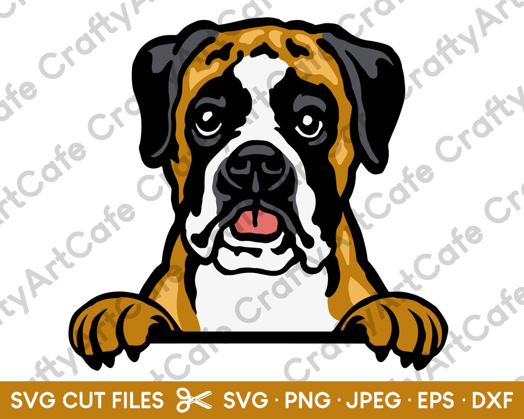 Boxer Dog Svg Commercial Use - Etsy
