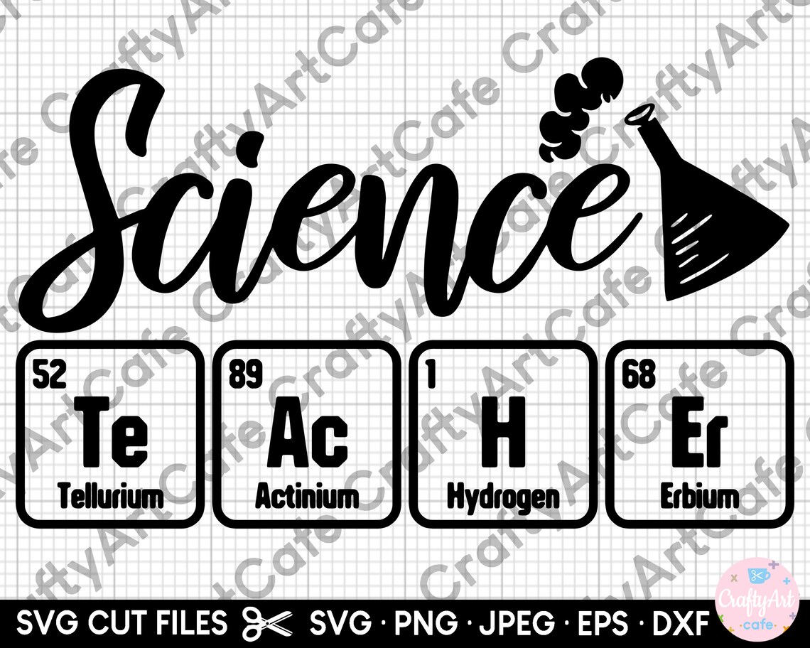 Science Teacher Svg Cut File - Etsy