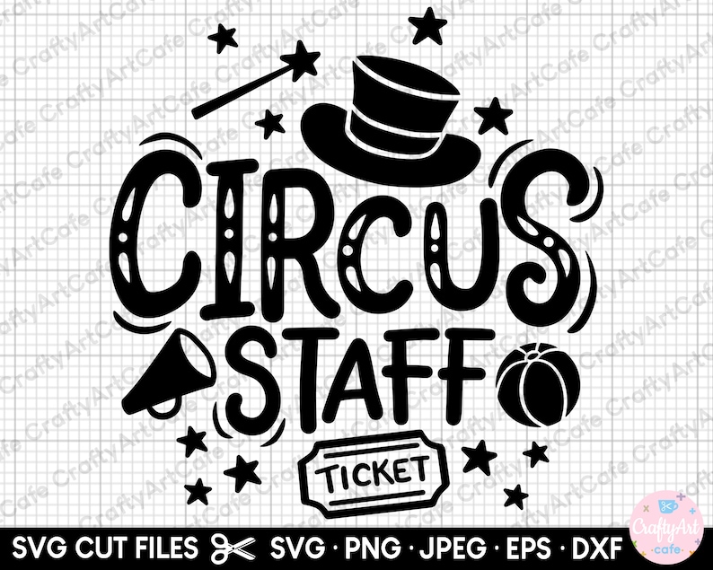 Circus Staff Svg - Etsy