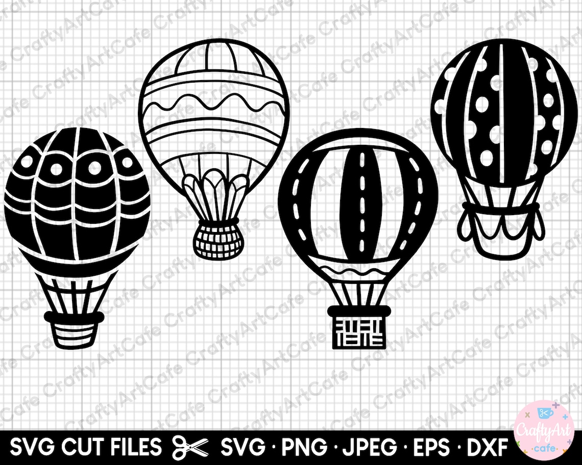 Hot Air Balloon Svg Bundle Hot Air Balloon Png Hot Air Balloon - Etsy