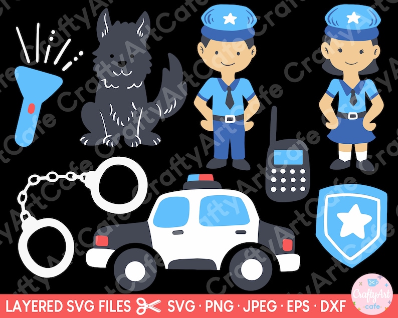 Police Officer Svg Bundle Future Police Officer Svg Png Eps Dxf Cut ...