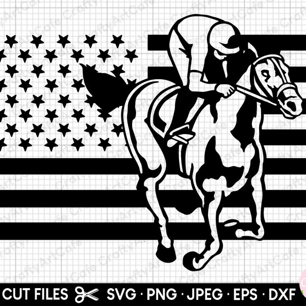 Horse Racing Svg - Etsy