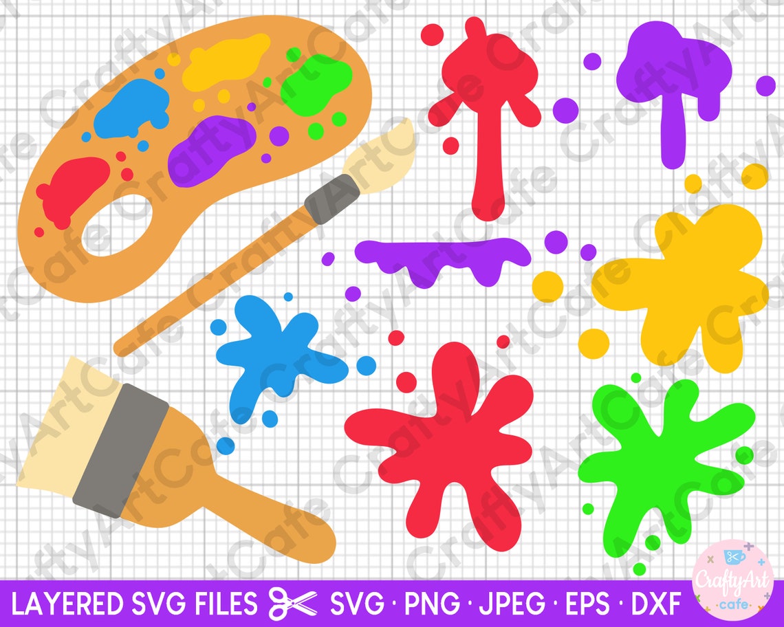 Painter Svg Bundle for Cricut, Art Teacher Svg Bundle, Paint Utilities ...