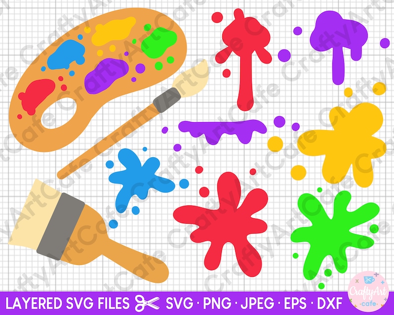 Painter Svg Bundle for Cricut, Art Teacher Svg Bundle, Paint Utilities ...