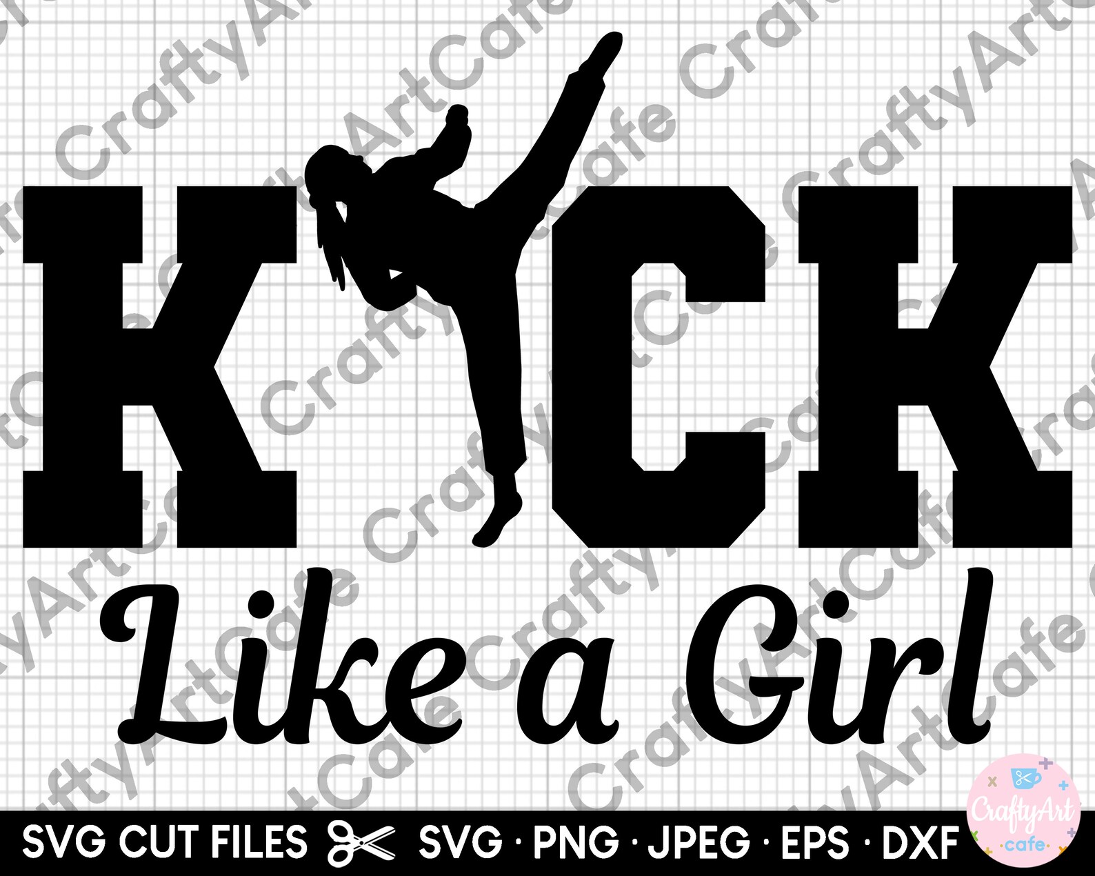 Karate Girl Svg for Cricut Karate Girl Png Karate Svg Karate Png Kick ...
