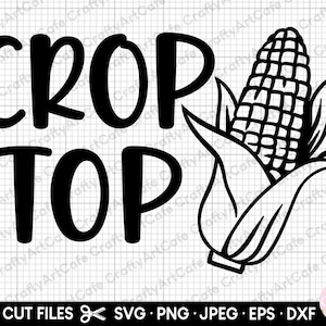 Corn Svg Corn Png Crop Top - Etsy