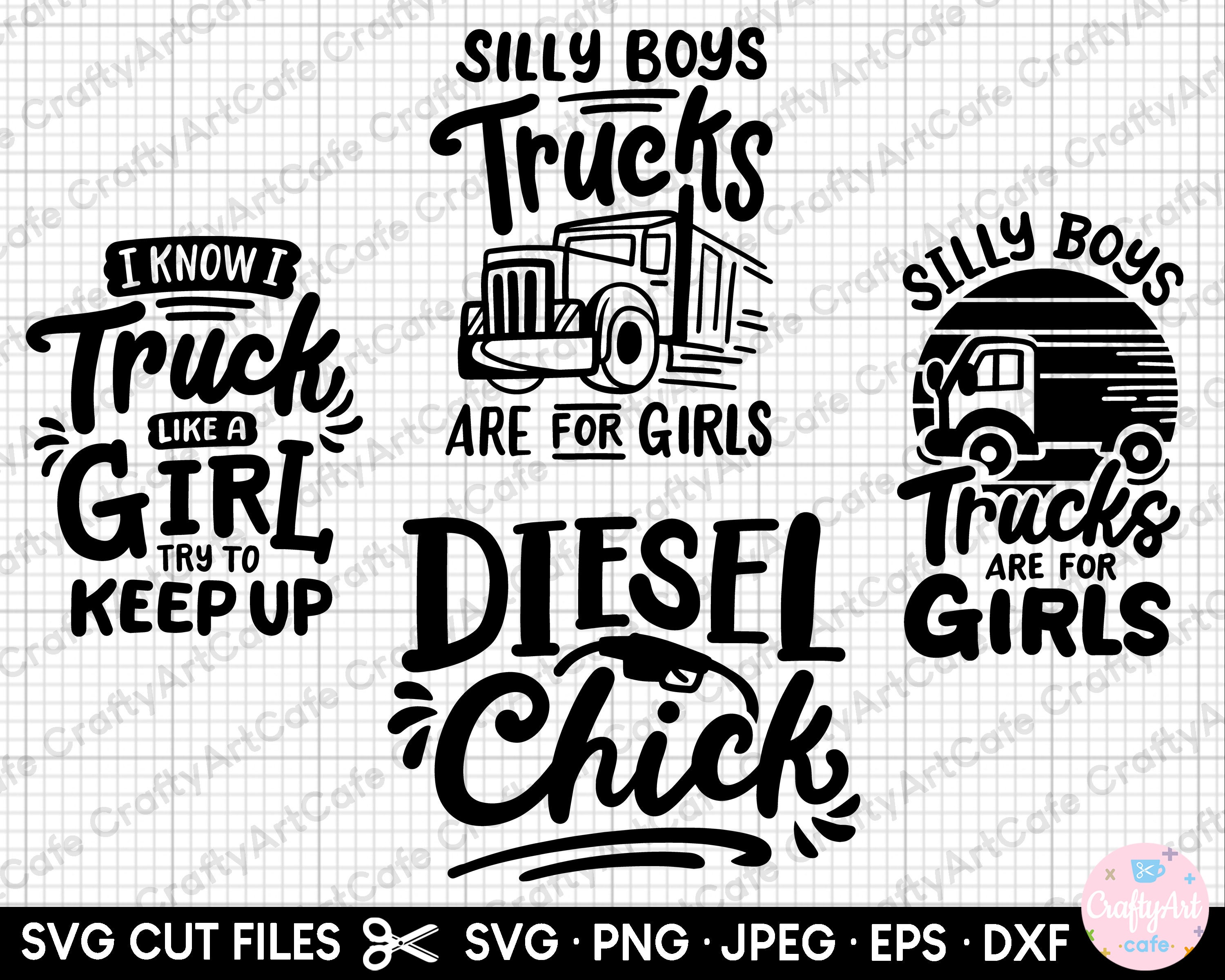 Trucker Girl Svg Bundle Cricut Shirt Png - Etsy