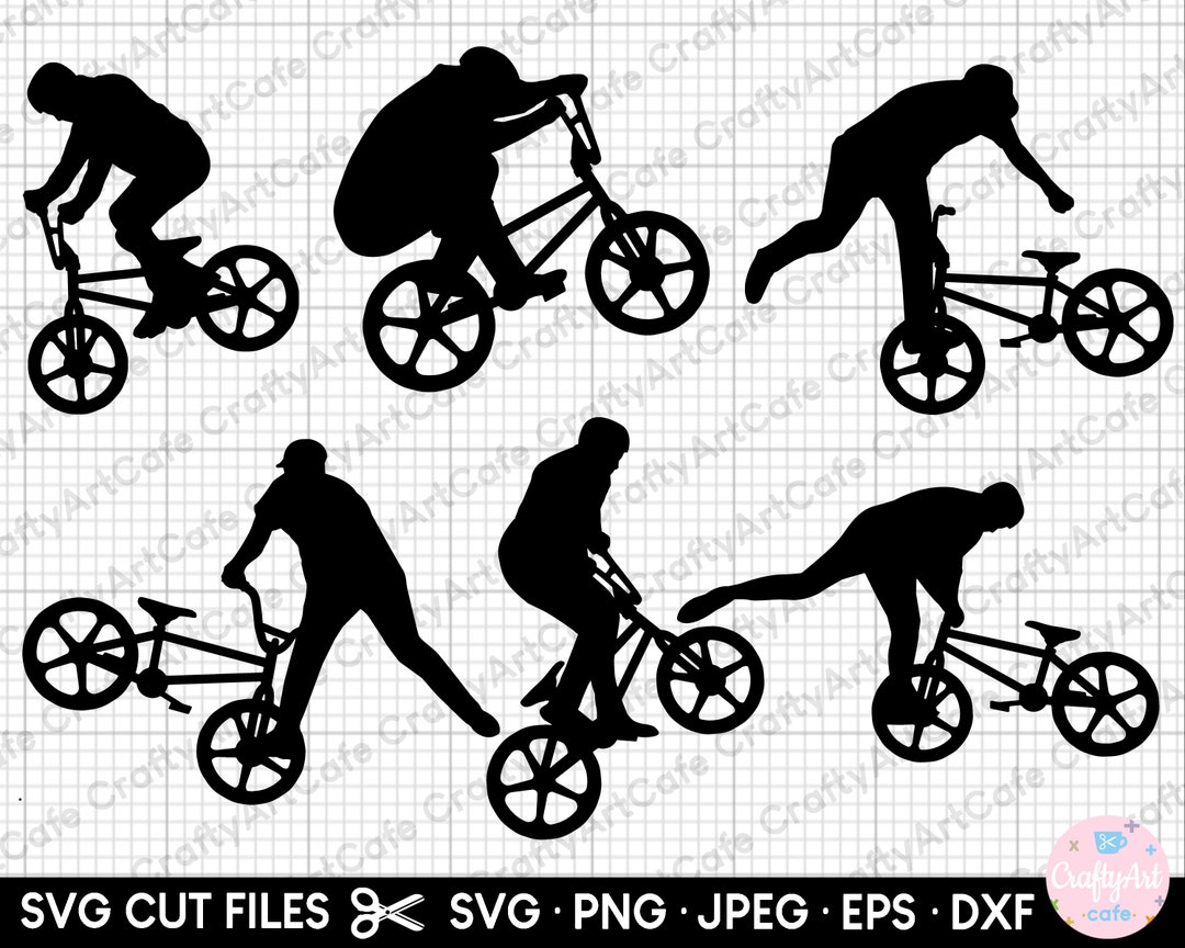 Bmx Silhouette Bmx Vector Bmx Clipart Bmx Svg Png Free Commercial Use ...