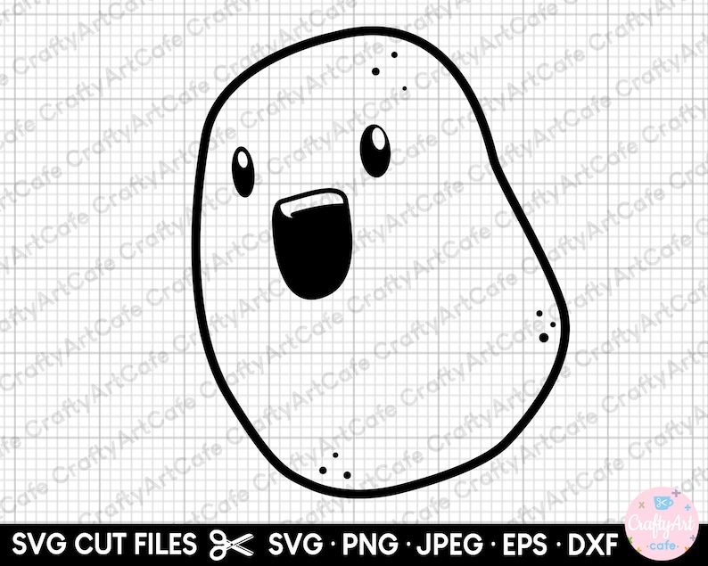 Potato Svg Potato Png Potato Clipart Potato Jpg Potato Vector Cute ...