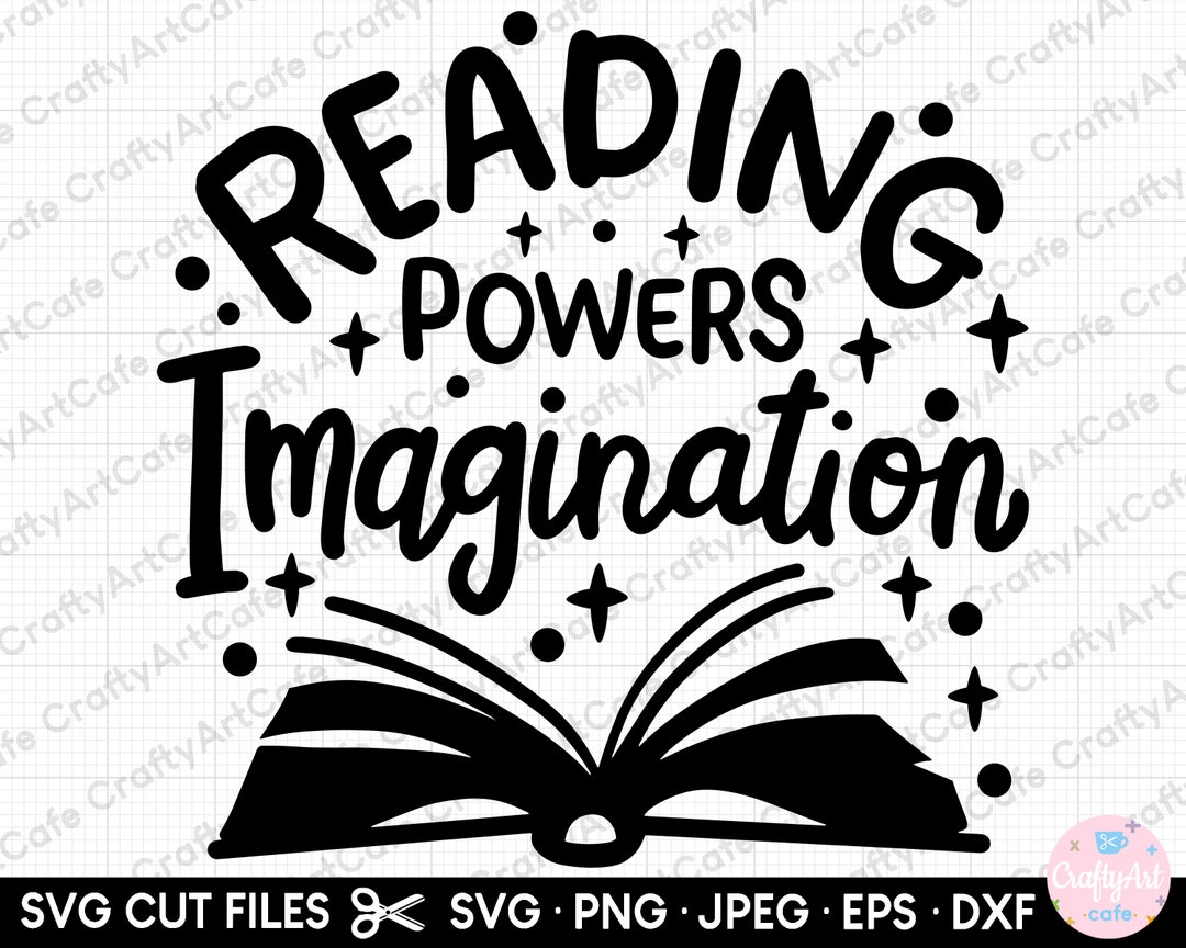 Reading Reader Svg Pnf Eps Dxf Cut File Cricut Sublimination English ...
