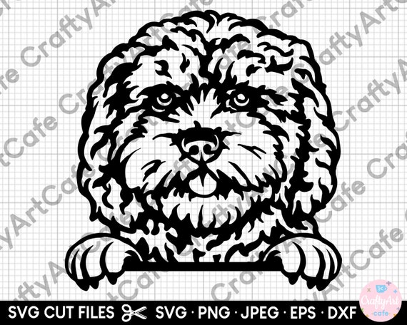 Cockapoo Peeking Svg for Cricut Cut File Cockapoo Png Cockapoo - Etsy