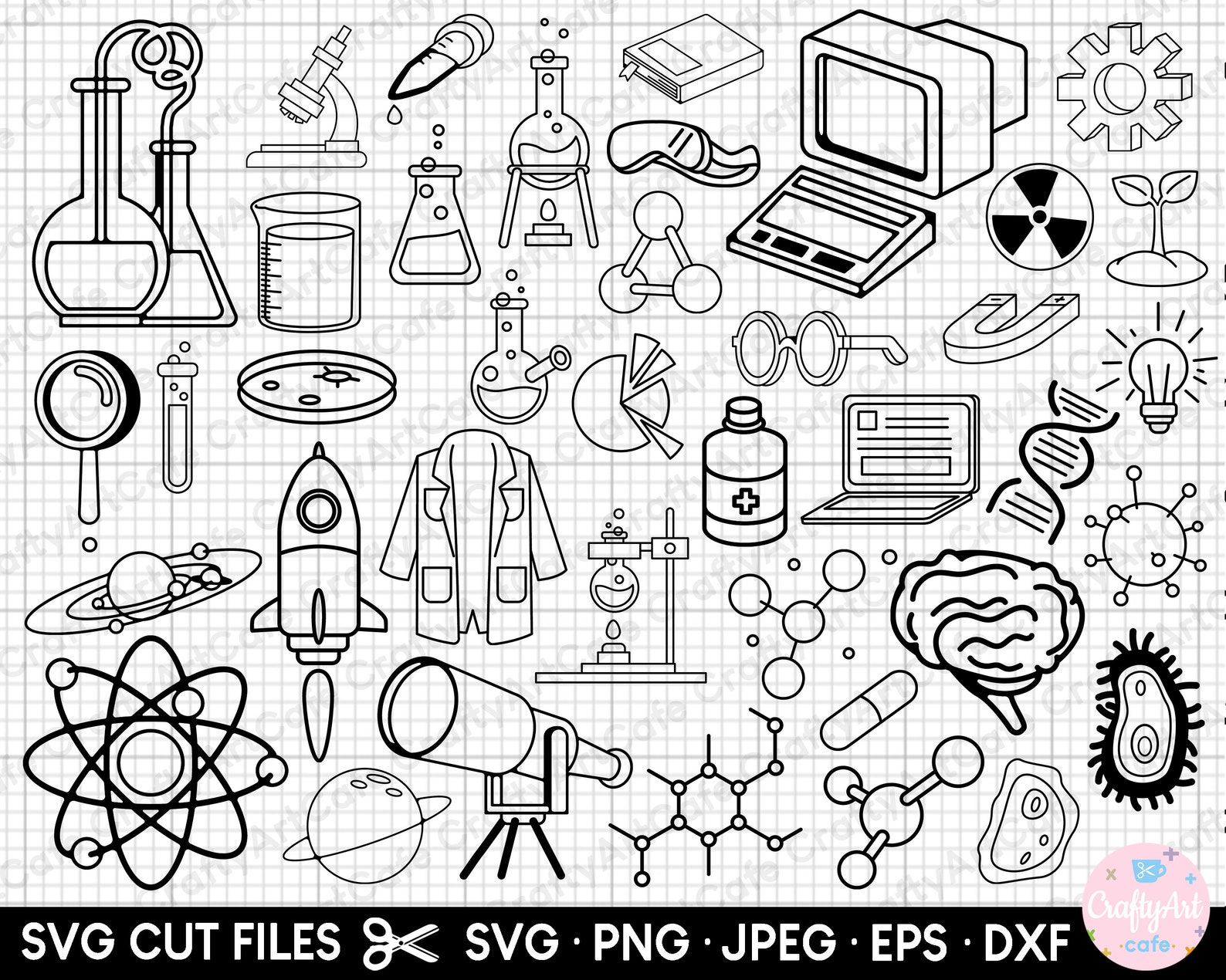 Science Svg Bundle Science Png Bundle Scientist Svg Bundle - Etsy