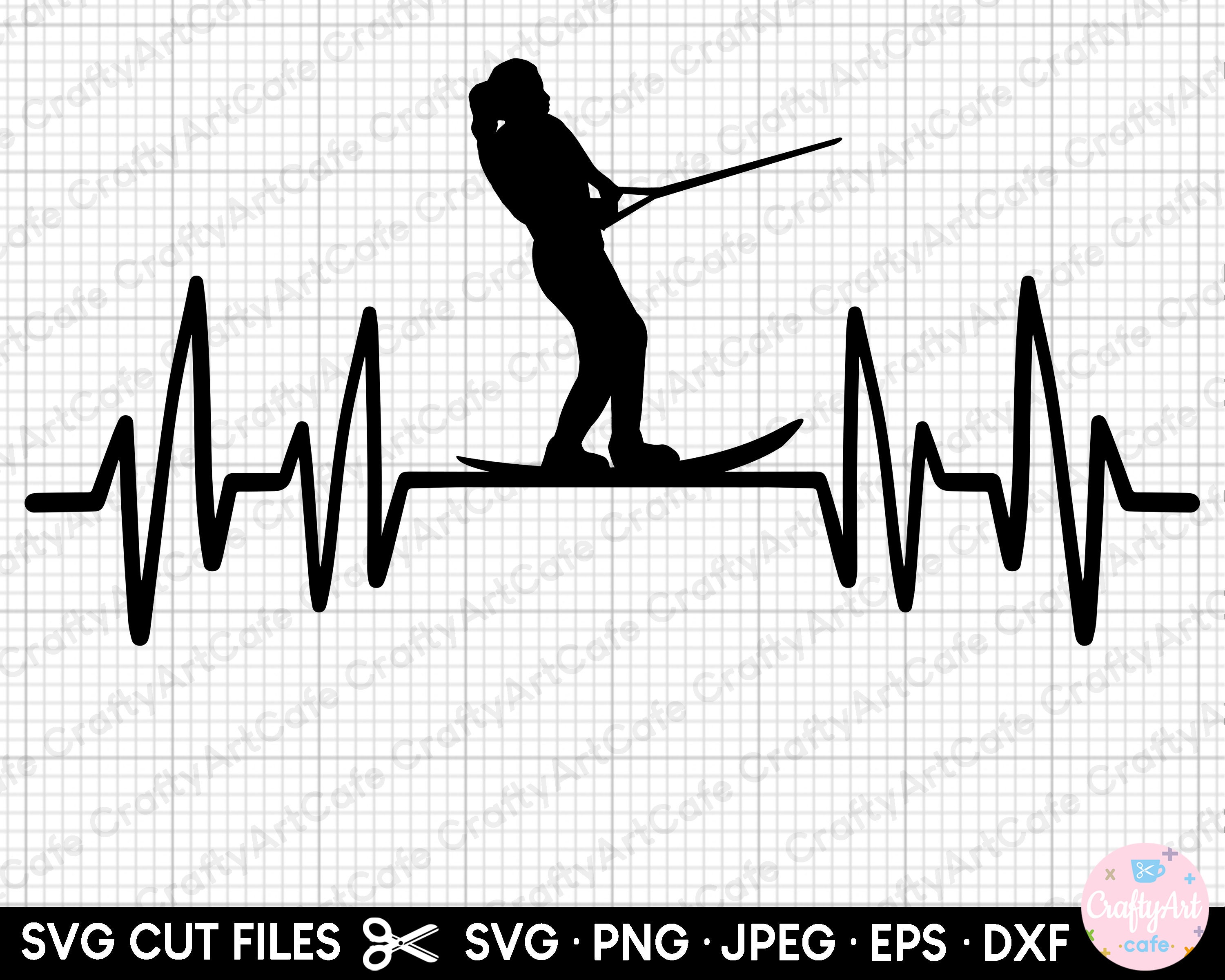Water Ski Svg File For Cricut Free Commercial Use Water Ski Png Shirt