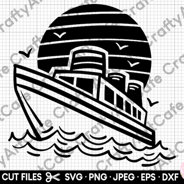 Front of Cruise Ship Svg - Etsy