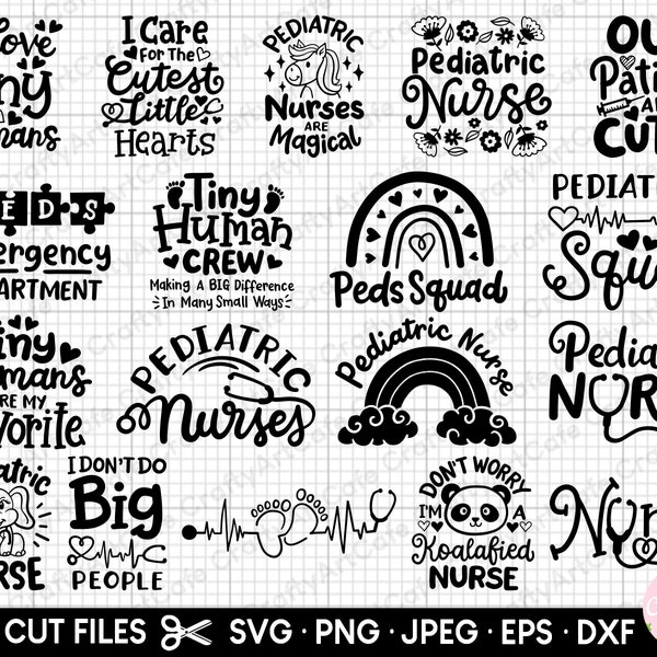 Pediatric Nurse Svg - Etsy