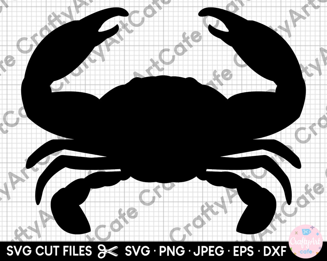 Crab Silhouette Svg Crab Silhouette Png Crab Cut File for Cricut - Etsy